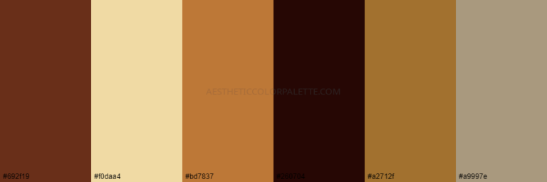 Coffee Brown Color Palettes - Aesthetic Color Palette