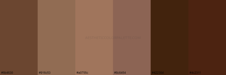 Coffee Brown Color Palettes - Aesthetic Color Palette