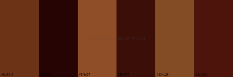 Coffee Brown Color Palettes - Aesthetic Color Palette