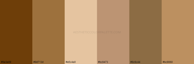 Brown Color palettes - Aesthetic Color Palette