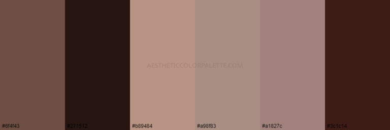 Coffee Brown Color Palettes - Aesthetic Color Palette