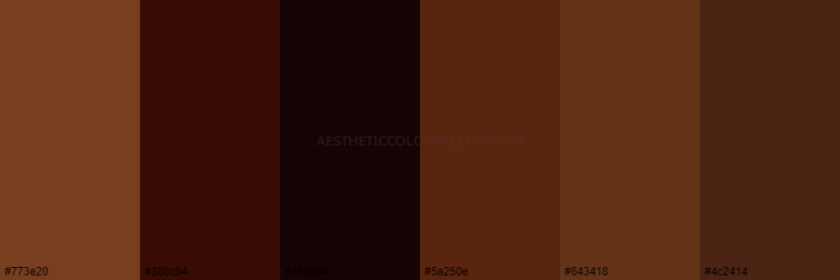 Brown Color palettes - Aesthetic Color Palette