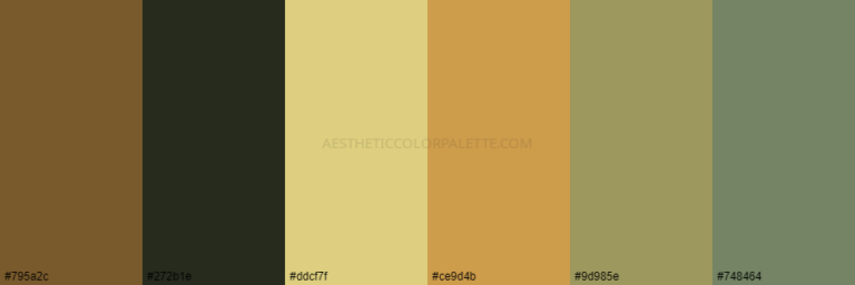 Brown Color palettes - Aesthetic Color Palette