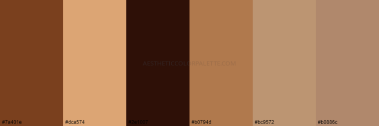 Coffee Brown Color Palettes - Aesthetic Color Palette