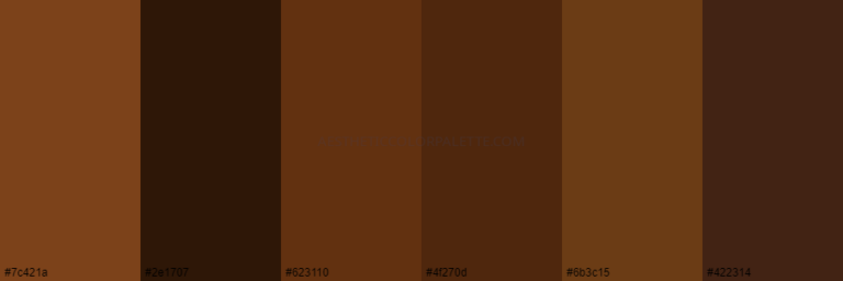 Brown Color palettes - Aesthetic Color Palette