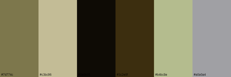 Forest Green and Brown Color Palettes - Aesthetic Color Palette