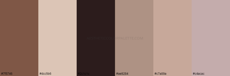 Coffee Brown Color Palettes - Aesthetic Color Palette