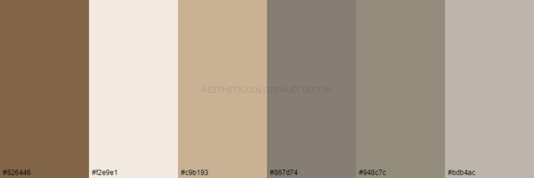 Brown Color palettes - Aesthetic Color Palette