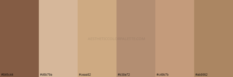 Brown Color palettes - Aesthetic Color Palette