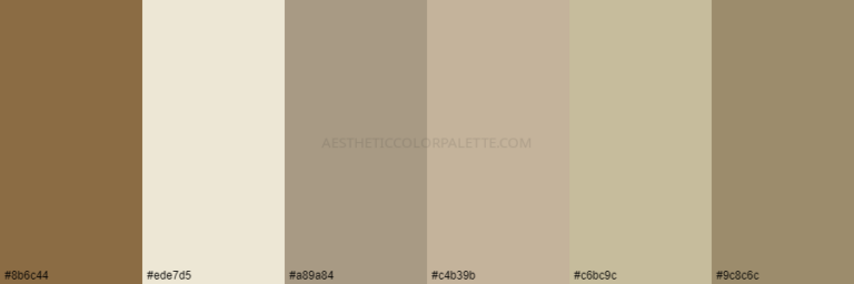 Coffee Brown Color Palettes - Aesthetic Color Palette