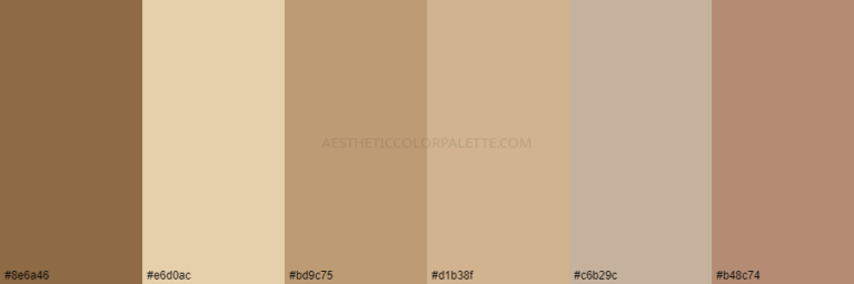 Brown Color palettes - Aesthetic Color Palette
