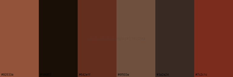 Brown Color palettes - Aesthetic Color Palette