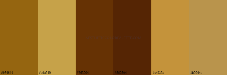 Brown Color palettes - Aesthetic Color Palette