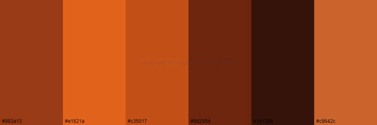 Brown Color palettes - Aesthetic Color Palette