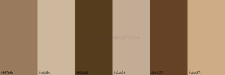 Brown Color palettes - Aesthetic Color Palette