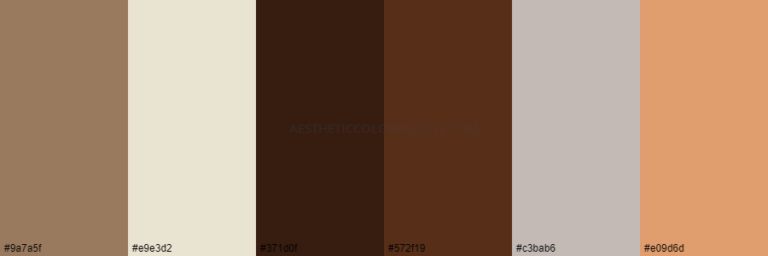 Coffee Brown Color Palettes - Aesthetic Color Palette