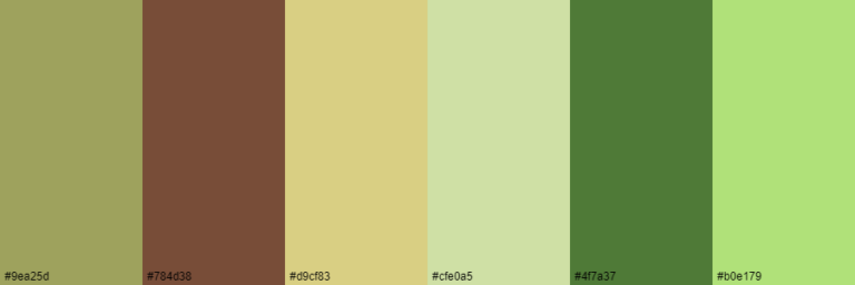 Forest Green and Brown Color Palettes - Aesthetic Color Palette