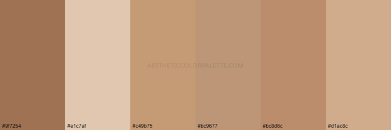 Brown Color palettes - Aesthetic Color Palette