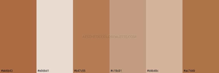 Coffee Brown Color Palettes - Aesthetic Color Palette