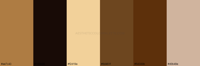Coffee Brown Color Palettes - Aesthetic Color Palette