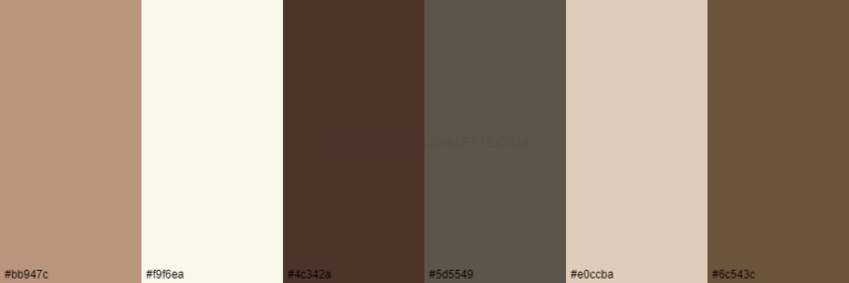 Coffee Brown Color Palettes - Aesthetic Color Palette