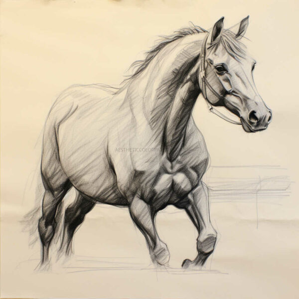 Horse Sketches - Aesthetic Color Palette