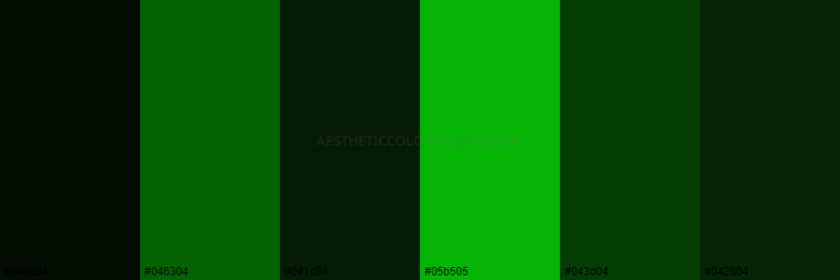 Dark Green Color Palettes - Aesthetic Color Palette
