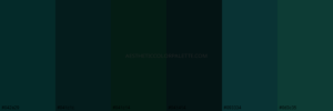 Dark Green Color Palettes - Aesthetic Color Palette