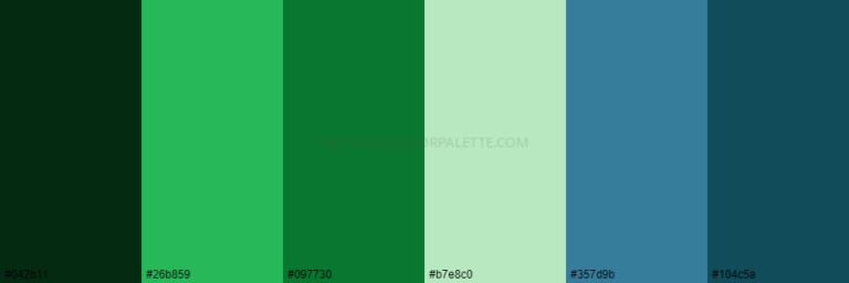 Emerald Green Color Palettes - Aesthetic Color Palette