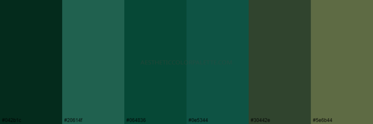 Emerald Green Color Palettes - Aesthetic Color Palette