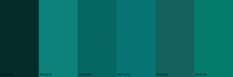 Blue Green Color Palettes - Aesthetic Color Palette