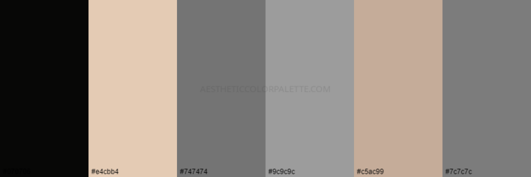 Neutral Brown Color Palettes - Aesthetic Color Palette