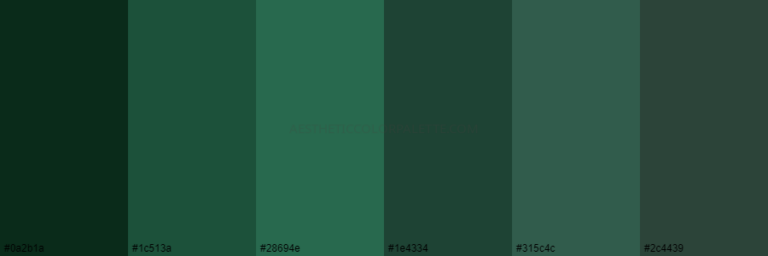 Emerald Green Color Palettes - Aesthetic Color Palette