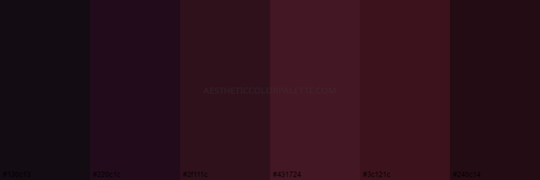 Red and Brown Color Palettes - Aesthetic Color Palette