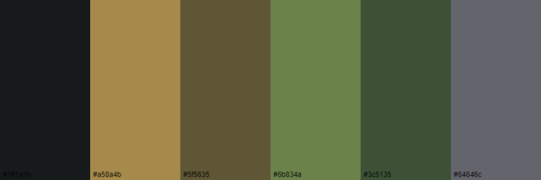 Green Brown Color Palettes - Aesthetic Color Palette
