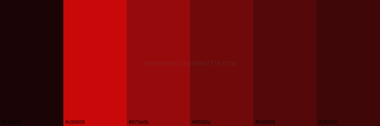 Red and Brown Color Palettes - Aesthetic Color Palette