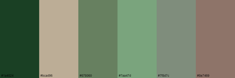 Army Green Color Palettes - Aesthetic Color Palette