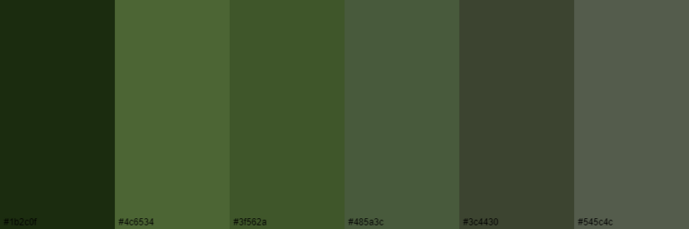 Army Green Color Palettes - Aesthetic Color Palette