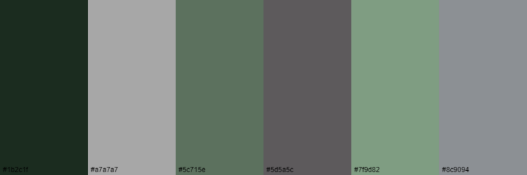 Army Green Color Palettes - Aesthetic Color Palette