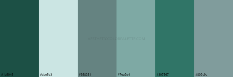 Dark Green Color Palettes - Aesthetic Color Palette