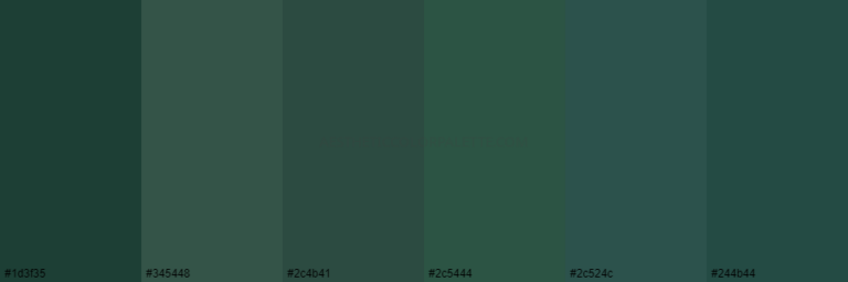 Dark Green Color Palettes - Aesthetic Color Palette