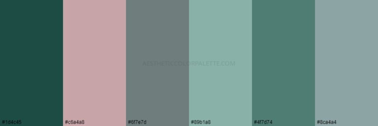 Dark Green Color Palettes - Aesthetic Color Palette