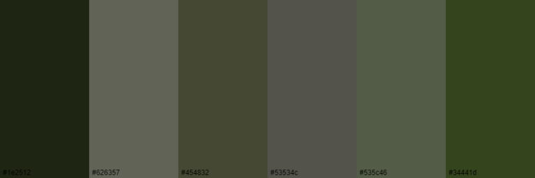 Army Green Color Palettes - Aesthetic Color Palette