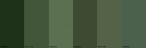 Dark Green Color Palettes - Aesthetic Color Palette