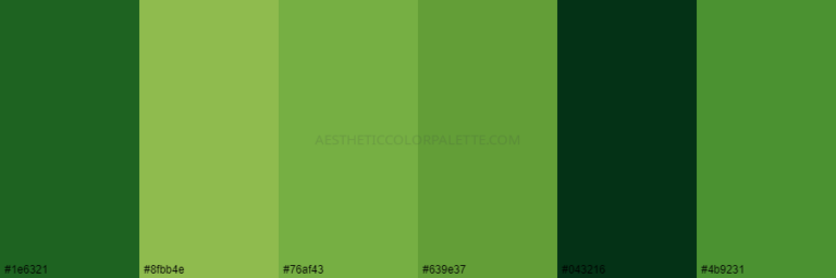 Dark Green Color Palettes - Aesthetic Color Palette