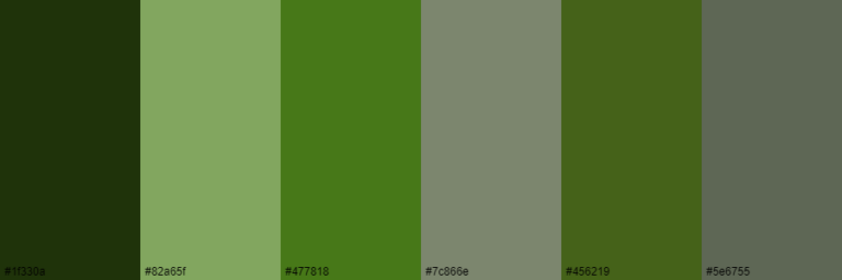 Army Green Color Palettes - Aesthetic Color Palette