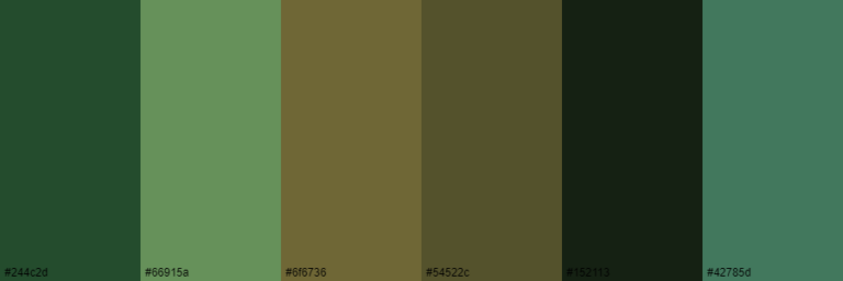 Green Brown Color Palettes - Aesthetic Color Palette