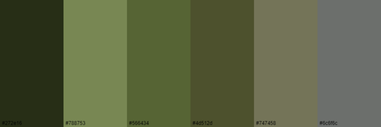 Army Green Color Palettes - Aesthetic Color Palette