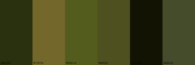 Army Green Color Palettes - Aesthetic Color Palette