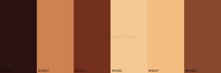 Warm Brown Color Palettes - Aesthetic Color Palette